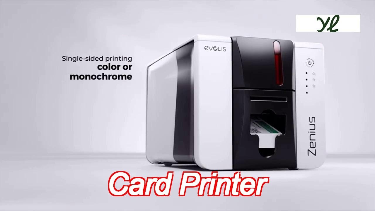 evolis zenius 2 compact id card monochrome printing machine single ...