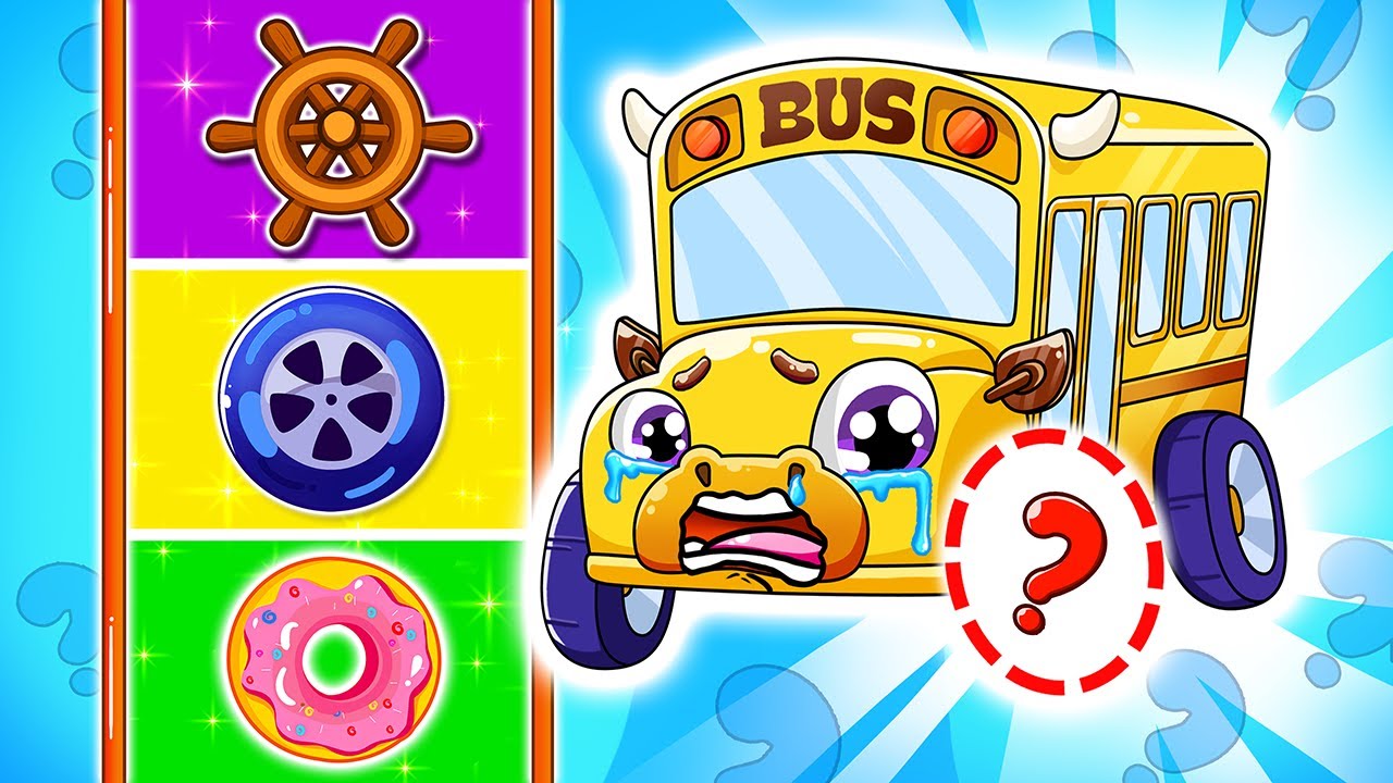 Funny School Bus Lost Wheel Song | I Lost my Wheel 😱 | YUM YUM Kids ...