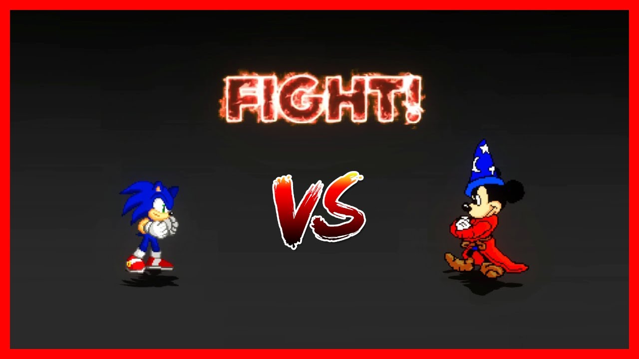 Sonic MVC VS Mickey EX [M.U.G.E.N] 4K TBIG Request Fight - YouTube