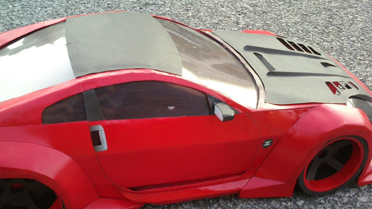 Nissan 350Z Paper Car - Veilside Bodykit - YouTube