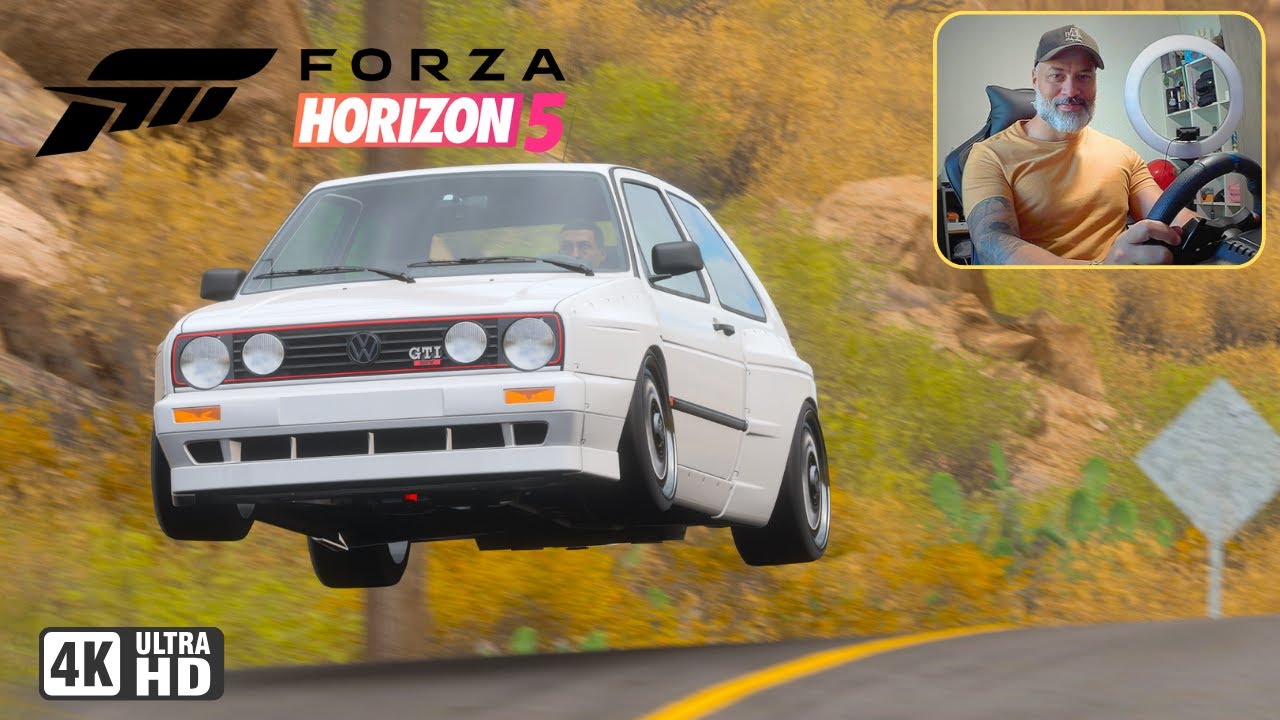 GAMEPLAY GOLF MK2 VOANDO BAIXO NO MAPA DE RALLY DO FORZA HORIZON 5 ...