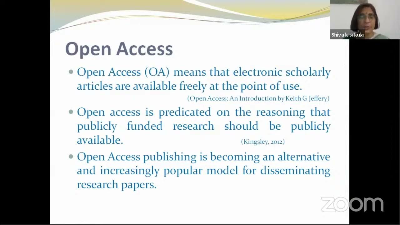 Open Access Educational Resources for Research - YouTube