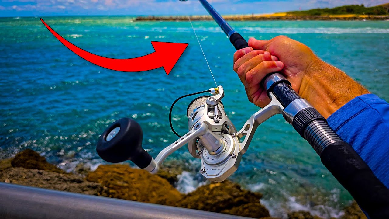 Testing NEW Fishing Rod at the Jetty | Huge Giveaway Announcement - YouTube