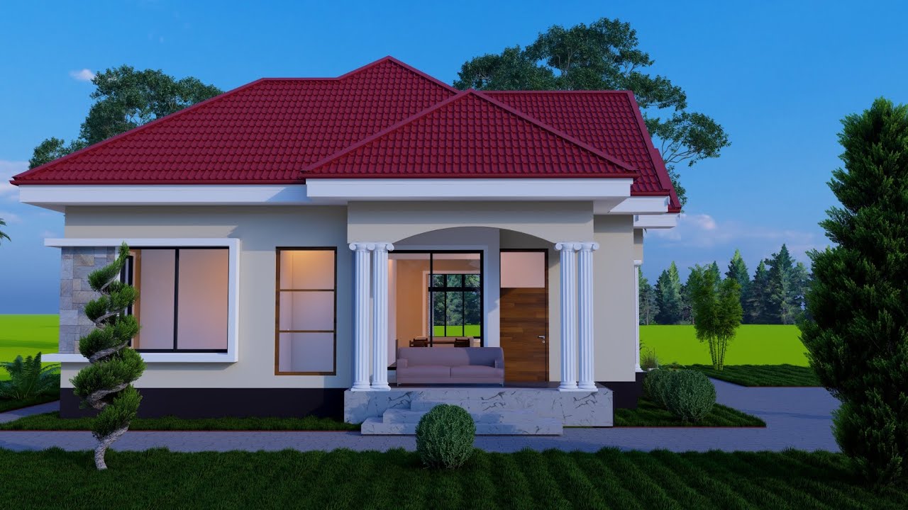 small house 1 bedroom house design |9x8 meters - YouTube