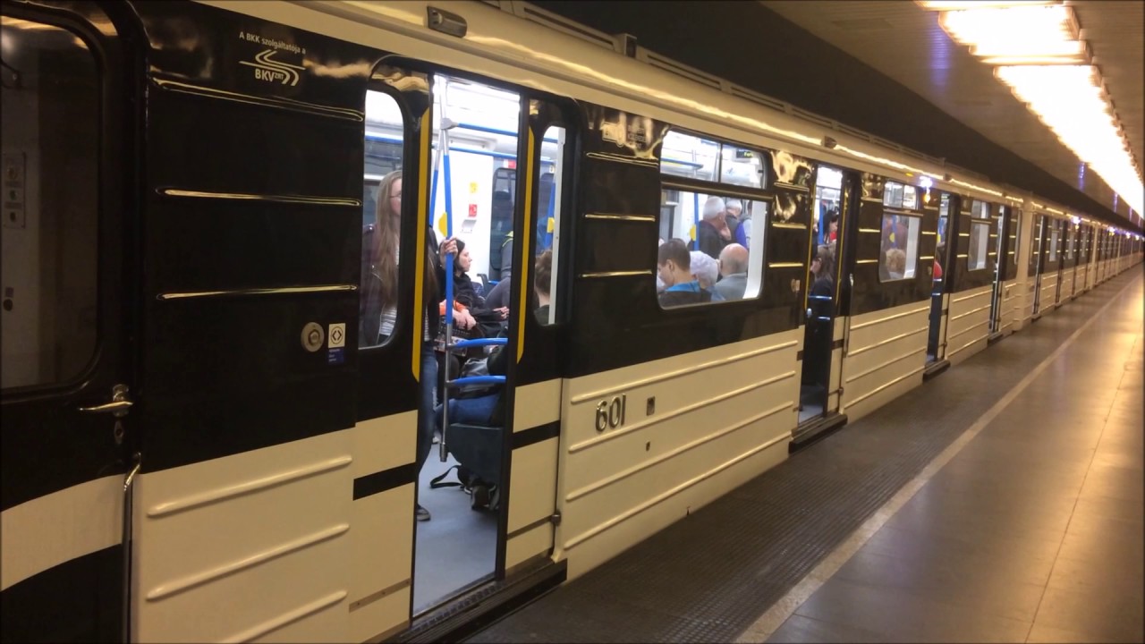 Metro Budapest - Subway Renewed old russian metrocars - U-Bahn - YouTube