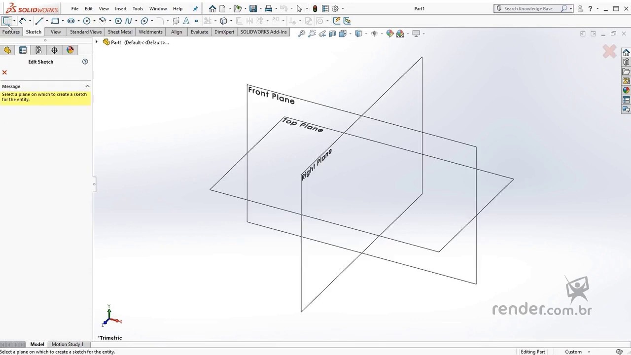 8 - Démarrage du dessin des croquis | SolidWorks 2018 pièces - YouTube