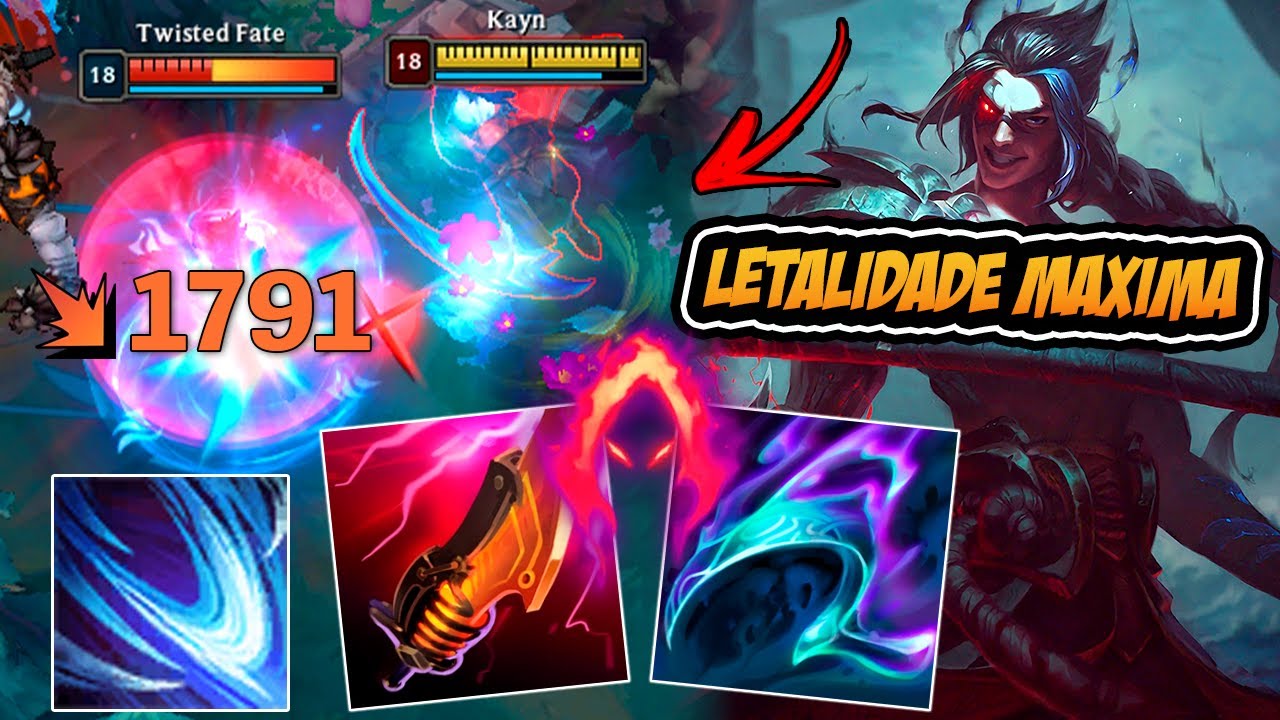 KAYN AZUL FICA QUEBRADO DEMAIS COM A NOVA BUILD DE LETALIDADE MÁXIMA ...