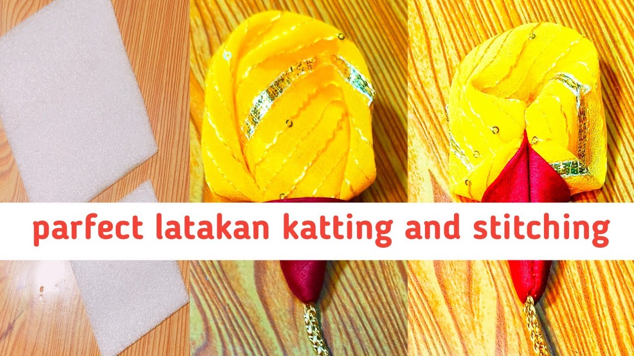 how to latakan dijain | latakan katting and stitching लटकन कैसे बनाए।♥️ ...