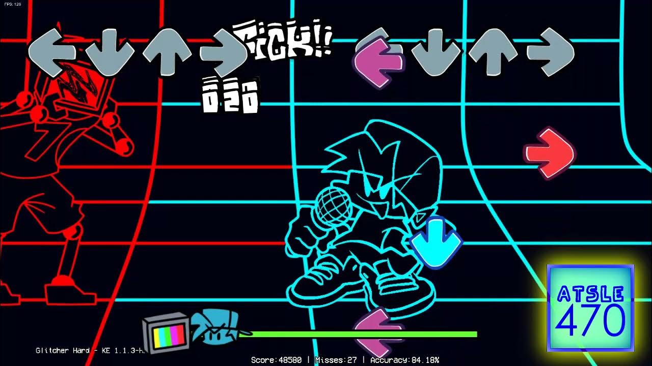 Friday Night Funkin - GLITCHER - VS HEX MOD [HARD DIFFICULTY] - YouTube