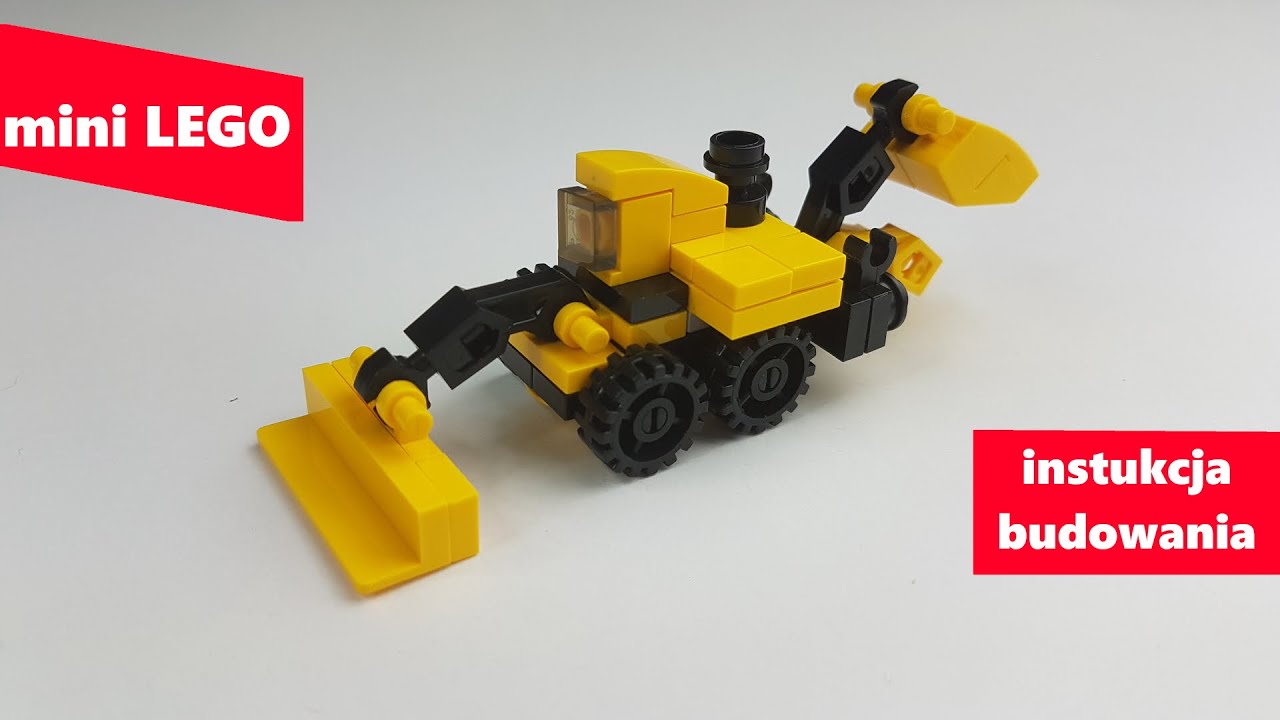 Mini Lego bulldozer instruction - YouTube