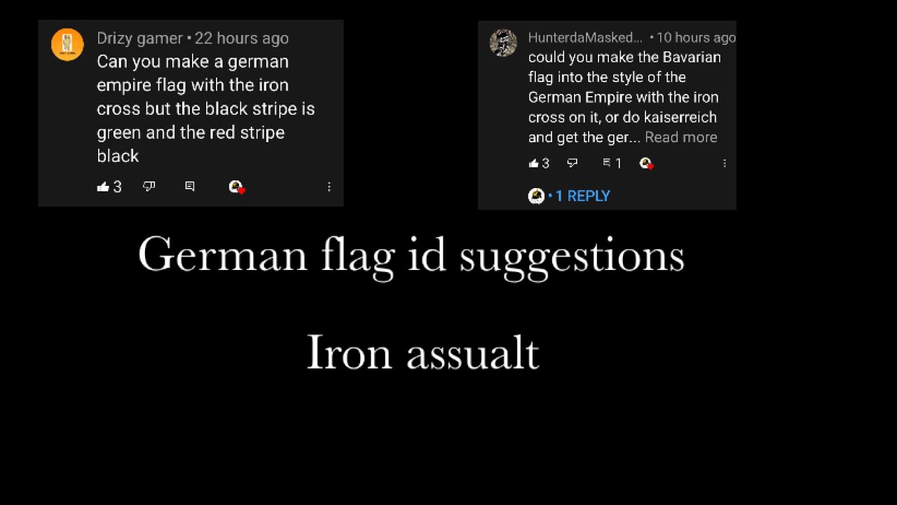German Flag ids Suggestions (iron assualt) - YouTube