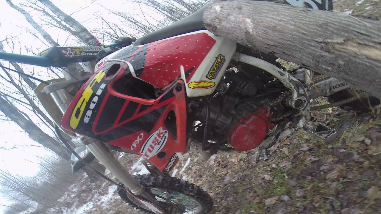 2000 Honda cr80 walk around - YouTube