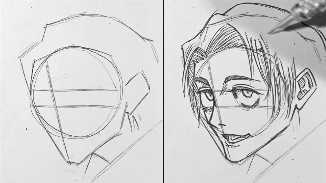 How To Draw YUTA OKKOTSU Side View - Jujutsu Kaisen s2 - YouTube