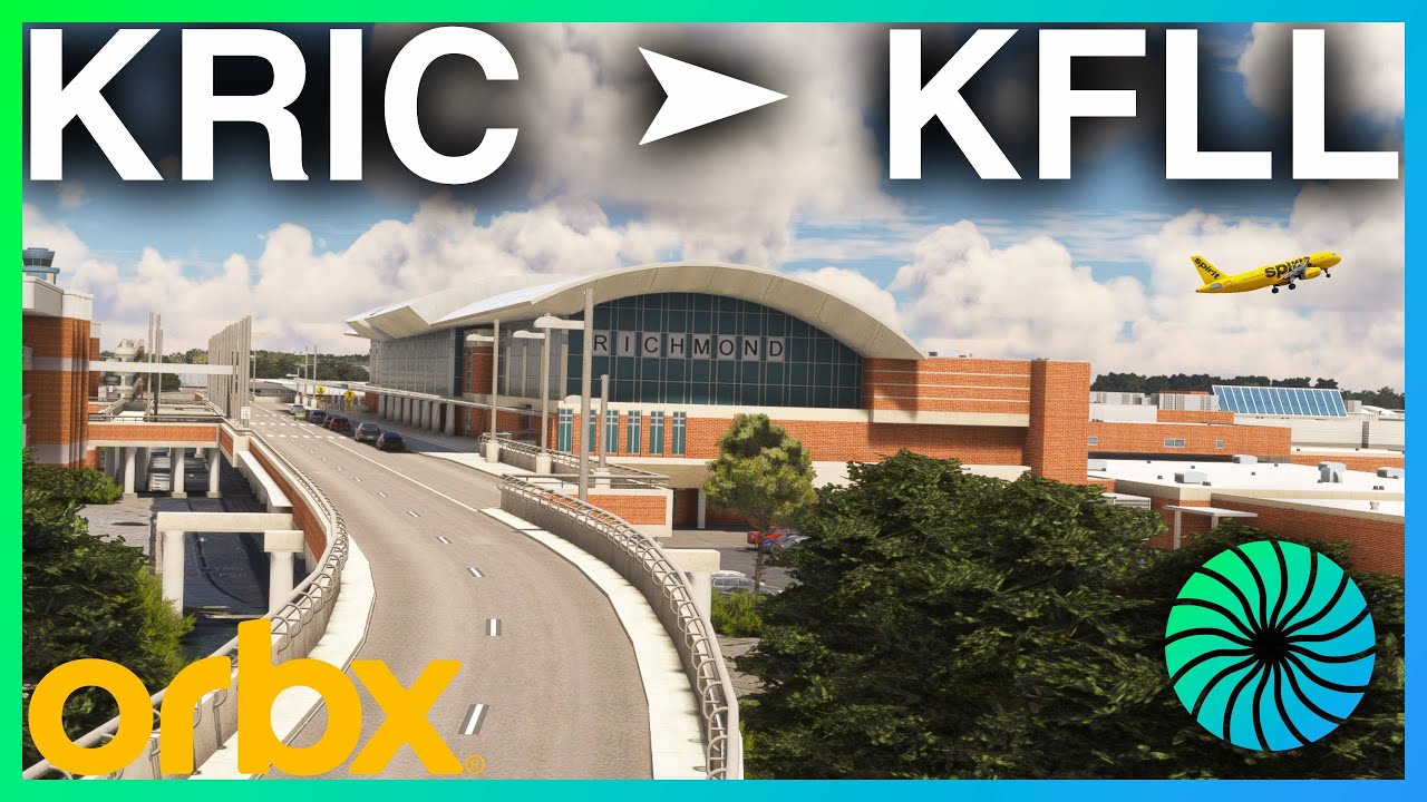 MSFS LIVE | *NEW Axonos KRIC* | Richmond (RIC) Fort Lauderdale (FLL ...