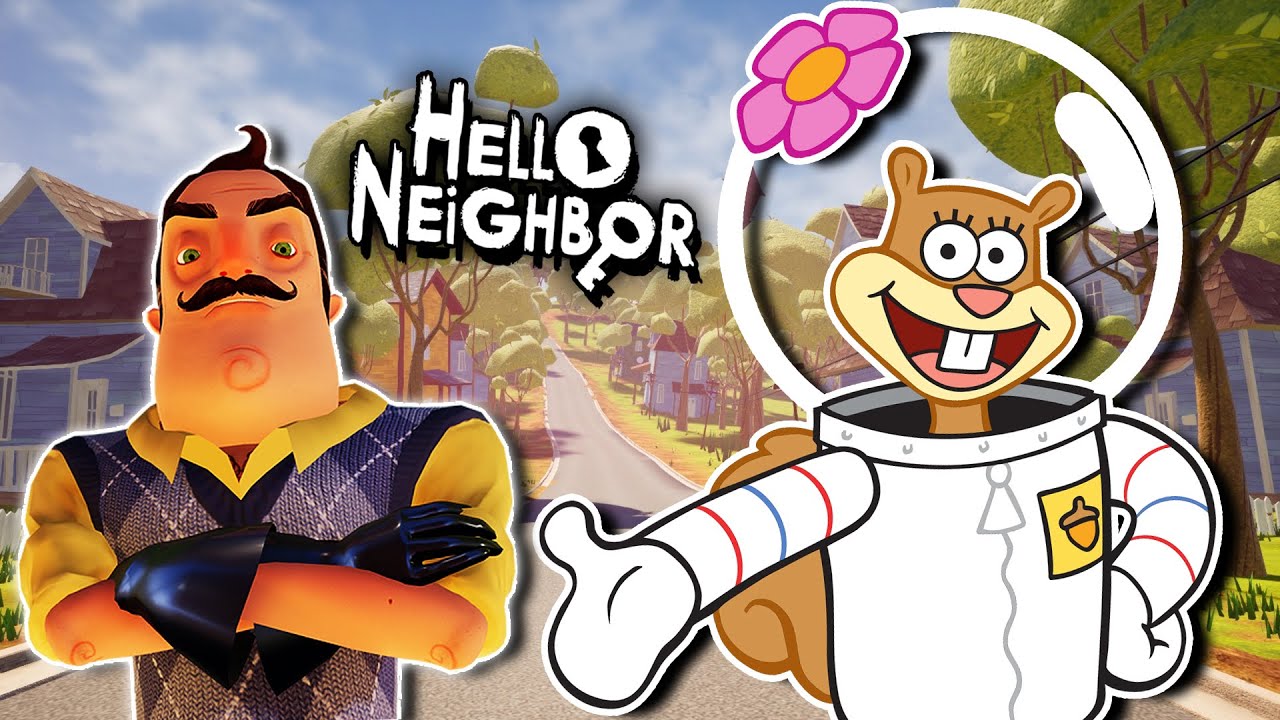 HELLO SANDY CHEEKS (Spongebob) | Hello Neighbor Mod - YouTube