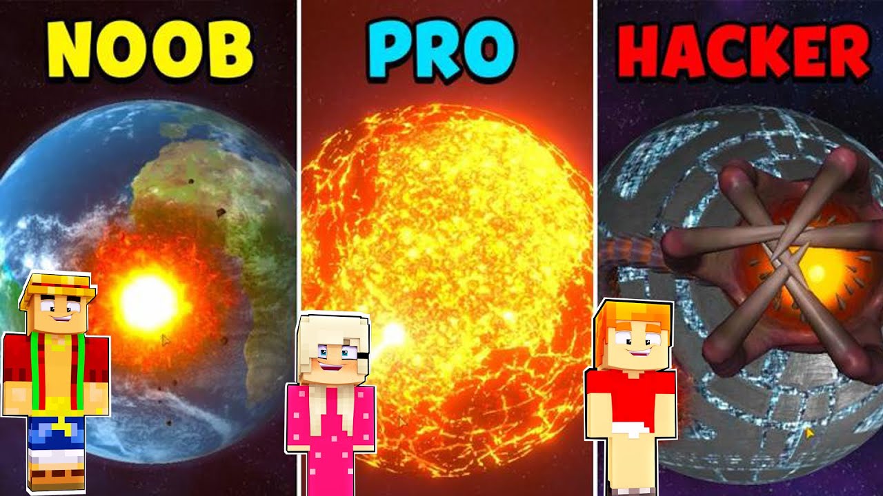 METEORITE DE NOOB vs METEORITE DE PRO vs DE HACKER !! Noob vs pro ...