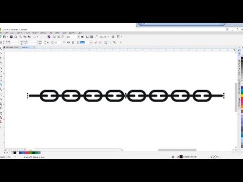 How to Create Continuous Chain using CorelDraw - YouTube