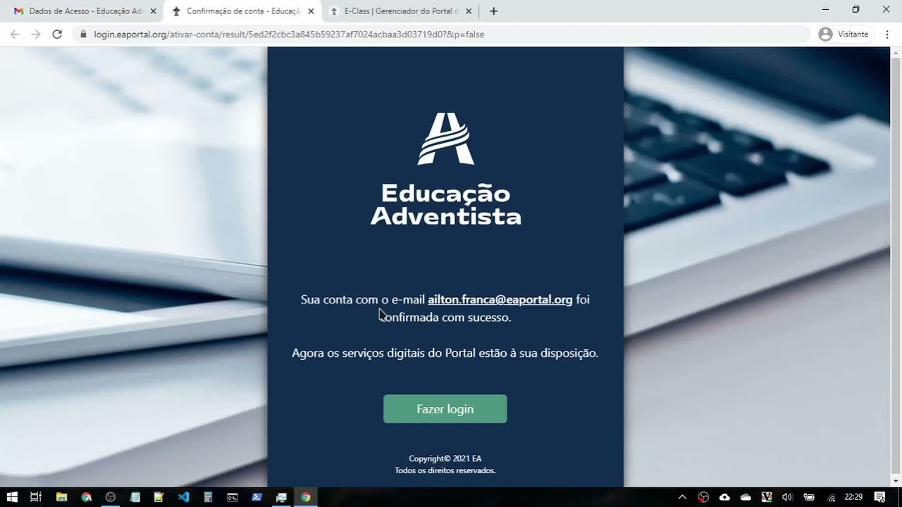 NOVO LOGIN PORTAL CPB | @eaportalorg | Passo a Passo Completo - YouTube