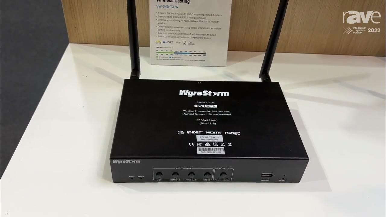 ISE 2022: WyreStorm Adds Synergy Range of 4K HDBaseT Presentation Switchers, SW-540 and SW-220 ...