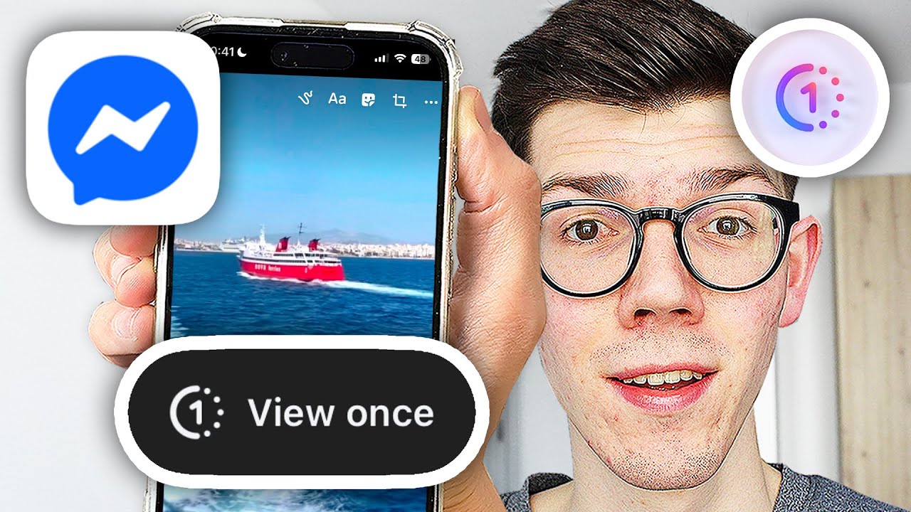 How To Send One Time View Pictures On Messenger - Full Guide - YouTube