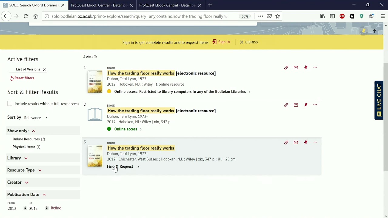 Introduction to Searching Books in SOLO - YouTube