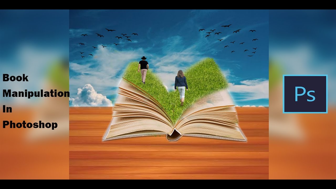 Book Manipulation |The best Photoshop tutorial | - YouTube