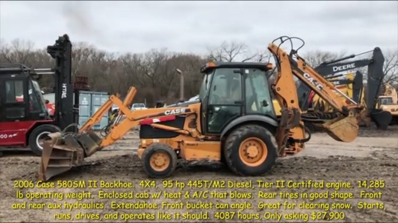 2006 Case 580SM II Backhoe - YouTube