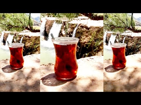 Şelale Manzarası Karşısında Çay Keyfi / #doğa #manzara #şelale