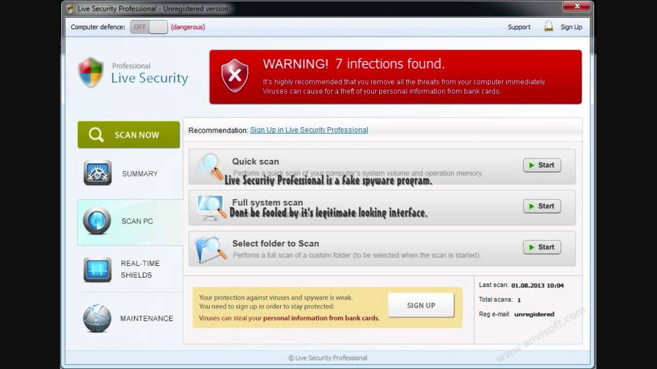 Remove Live Security Professional (Removal Guide) - YouTube