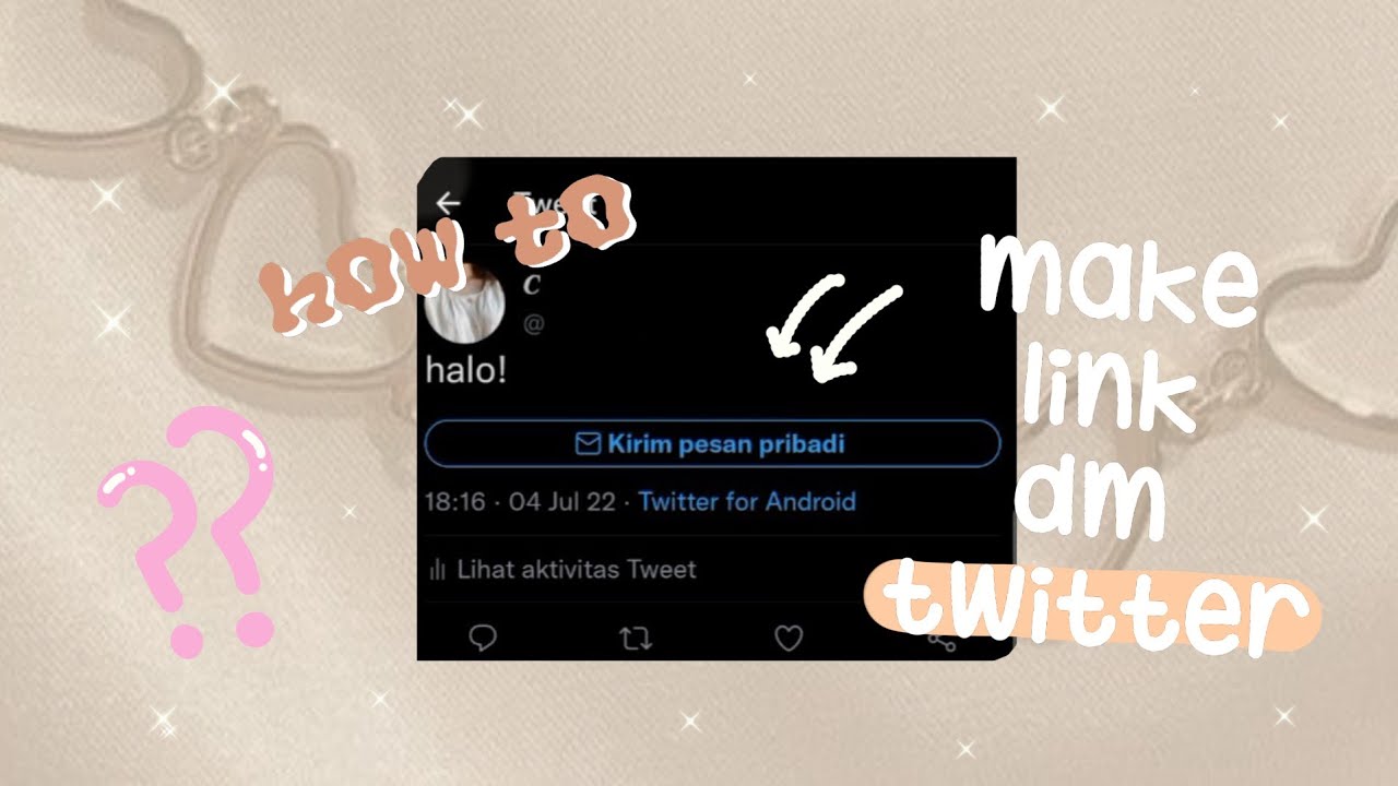 cara membuat link dm di twitter 🕊 - YouTube