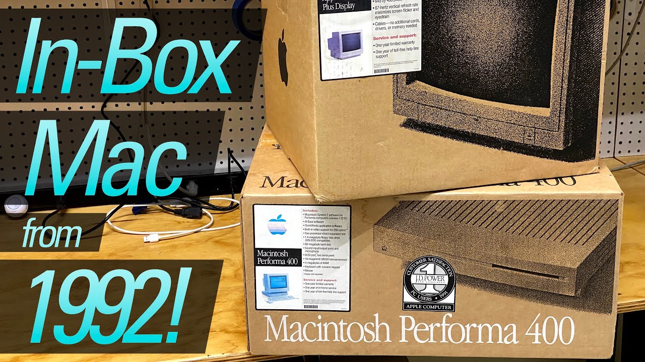 Checking Out an In-Box Mac Performa 400! - YouTube