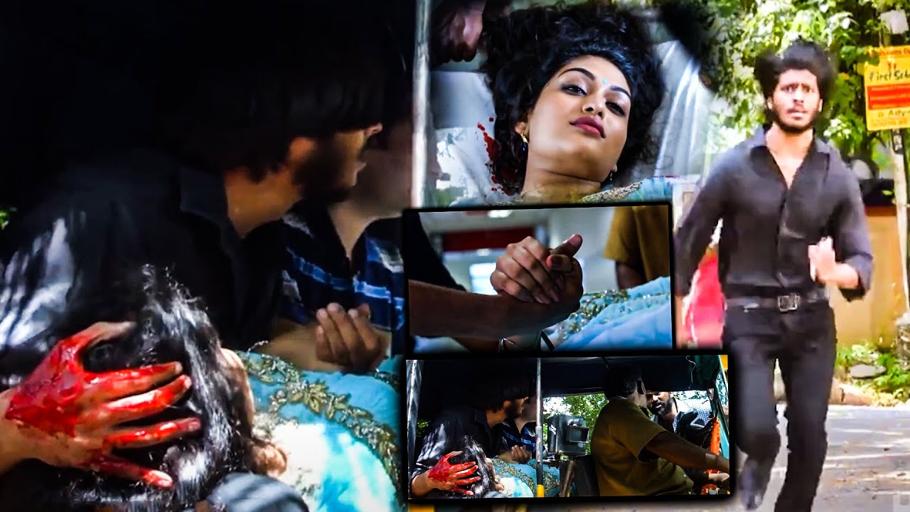 Pisachi Movie Naga Sai Prathish Trying To Save Prayaga Martin ...