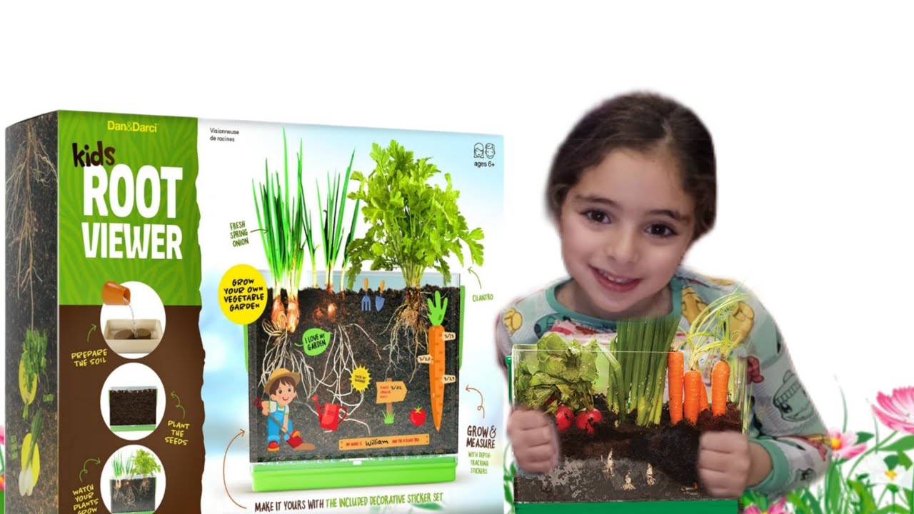 Kids Root Viewer Unboxing and Planting with Mariam | Watch Roots Grow ...