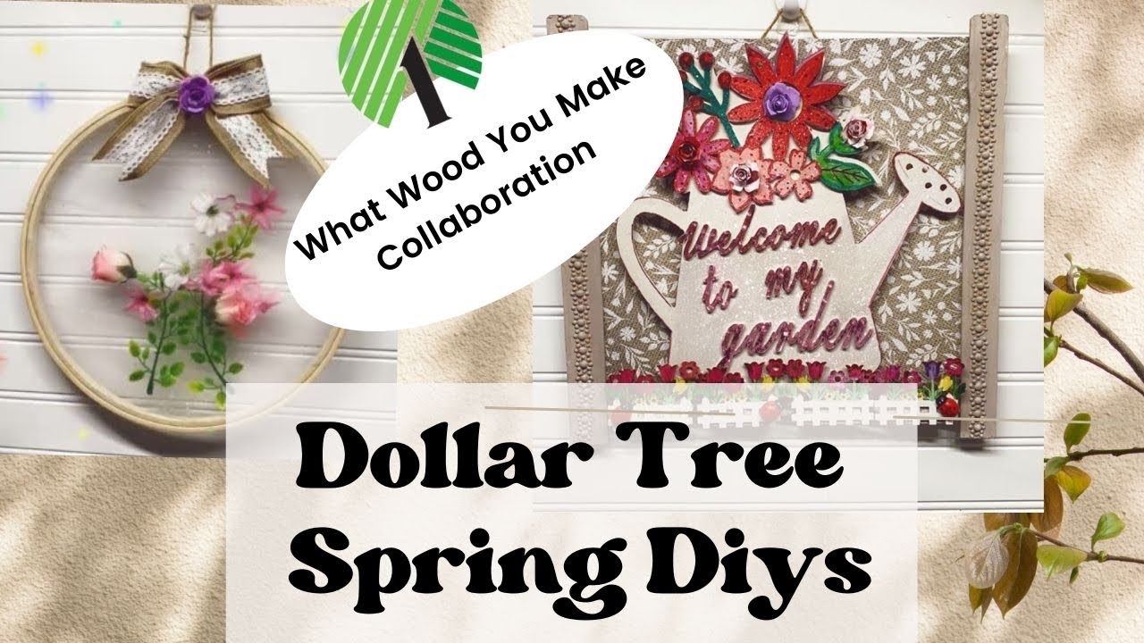 2 Amazing Spring Dollar Tree DIYs| #diy #dollartree - YouTube