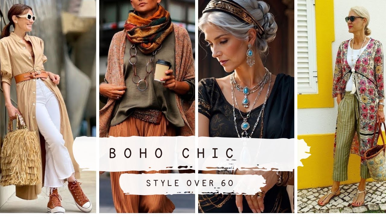 BOHO CHIC FOR LADIES 50+60+70+ | Effortless Stylish Outfit Ideas for ...
