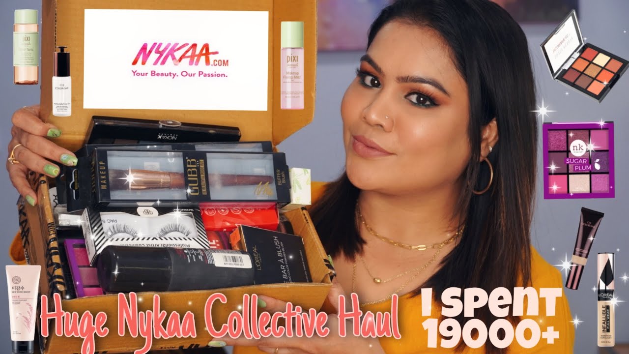 *Huge Nykaa collective Haul || i've spent 19000+ || 2021 || Affordable ...