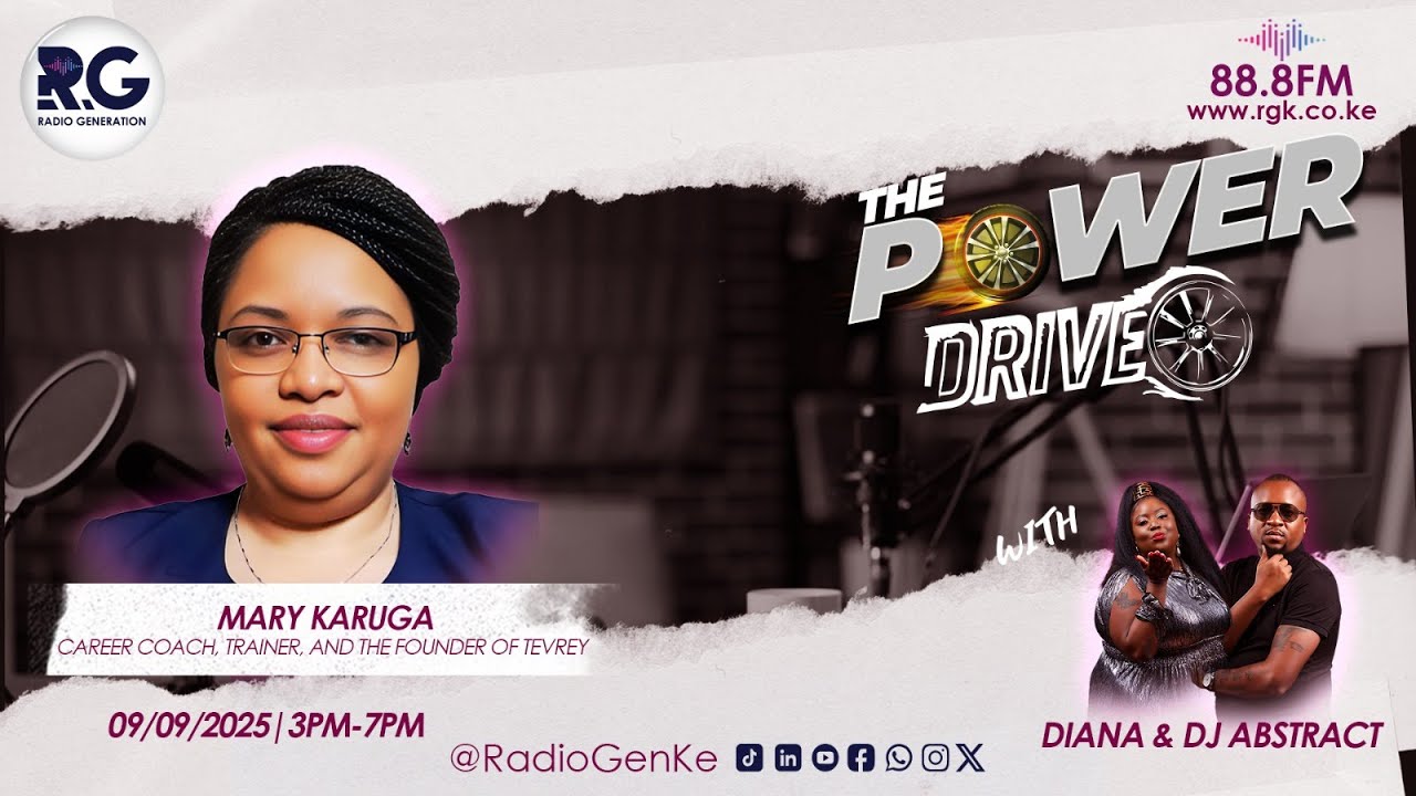 Mary Karuga Joins The Power Drive: Coaching, Music & Motivation - YouTube