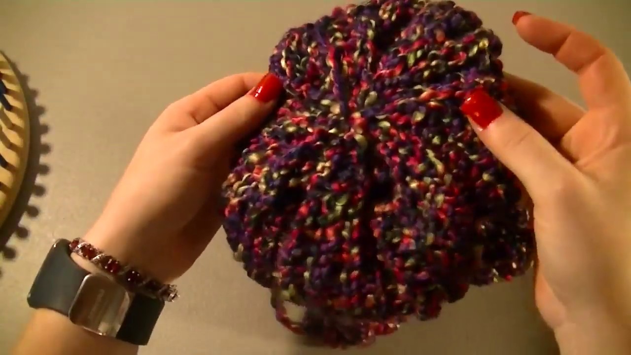 Vlog Week 30 Loom Knit Decrease Crown Bind Off - YouTube