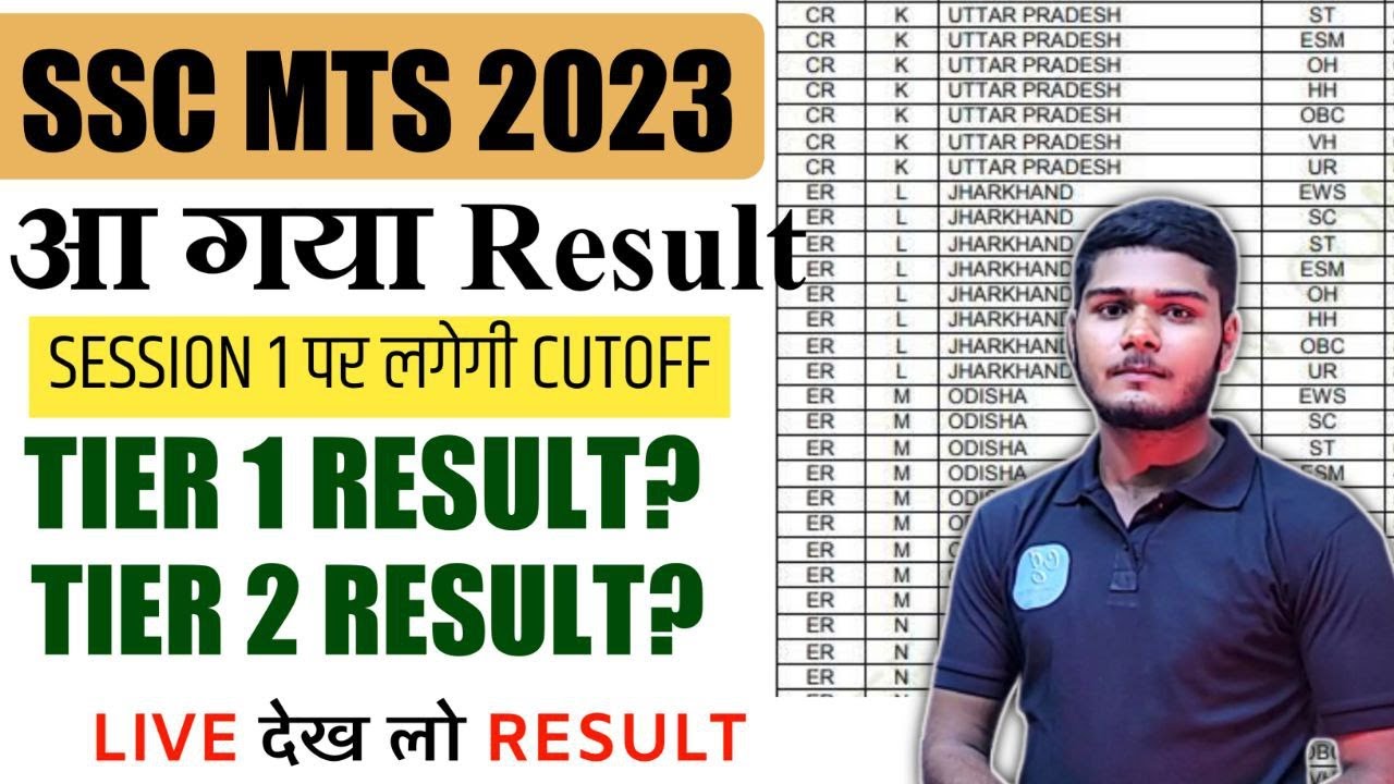 LIVE RESULT CHECK | SSC MTS CUT-OFF after Answer key | MTS 2023 safe ...