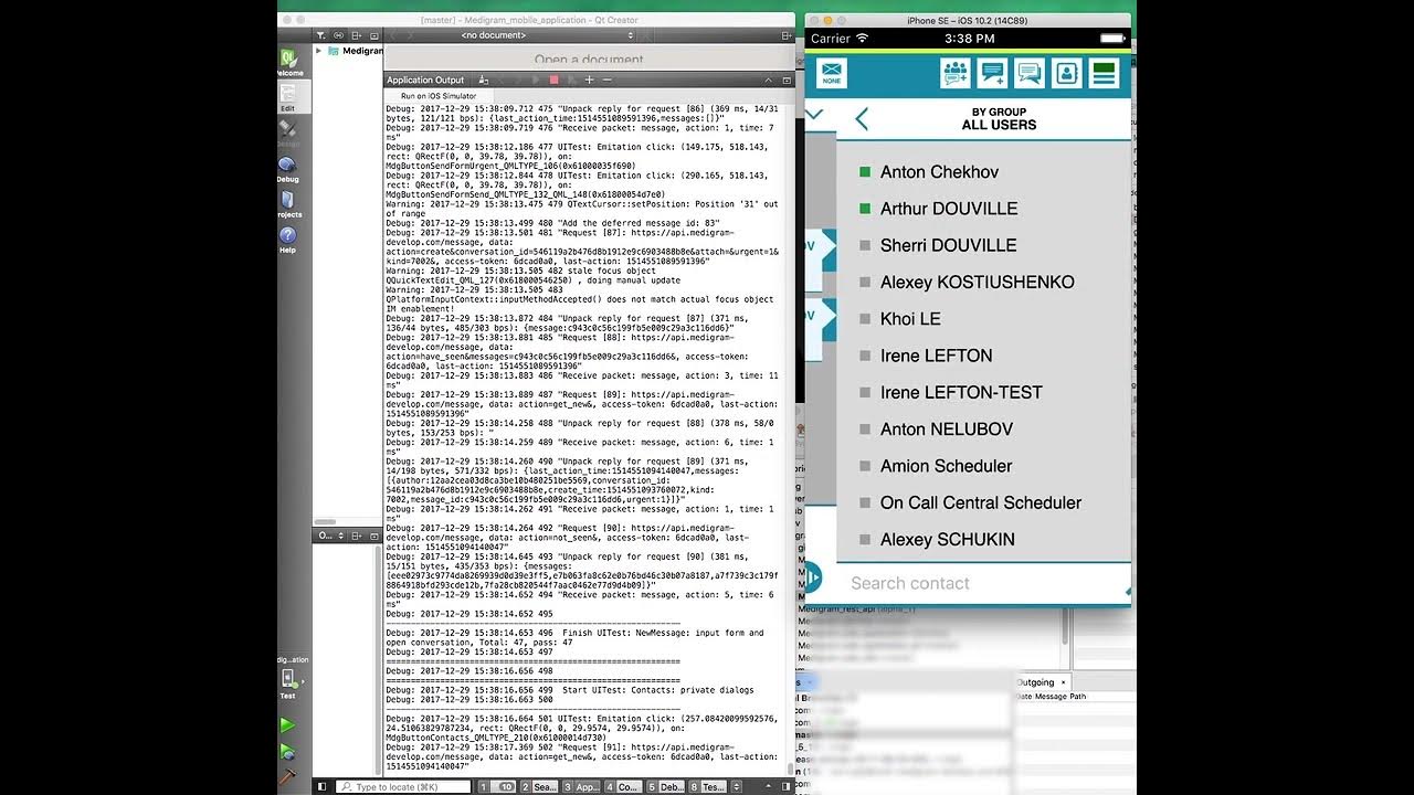 Qt/QML for iOS: Application simulation self testing procedure - YouTube