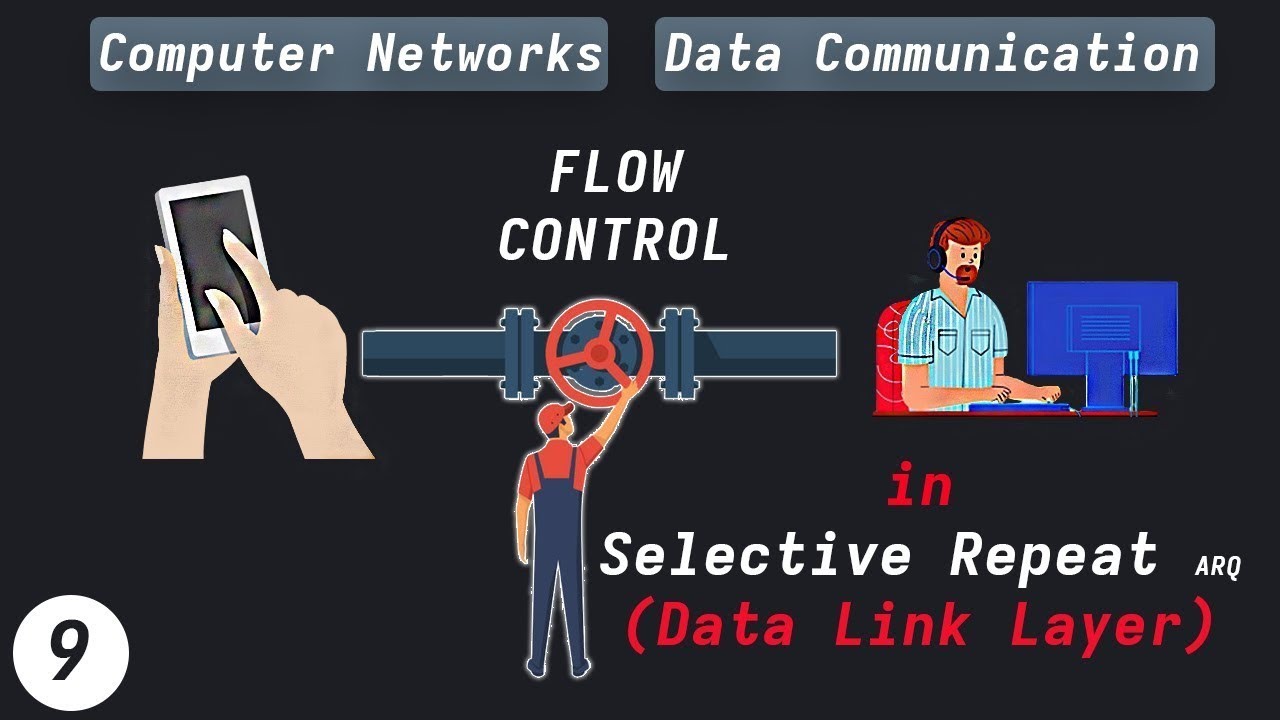 DLL - L9 ( Flow control in DLL - Selective Repeat ARQ ) - YouTube
