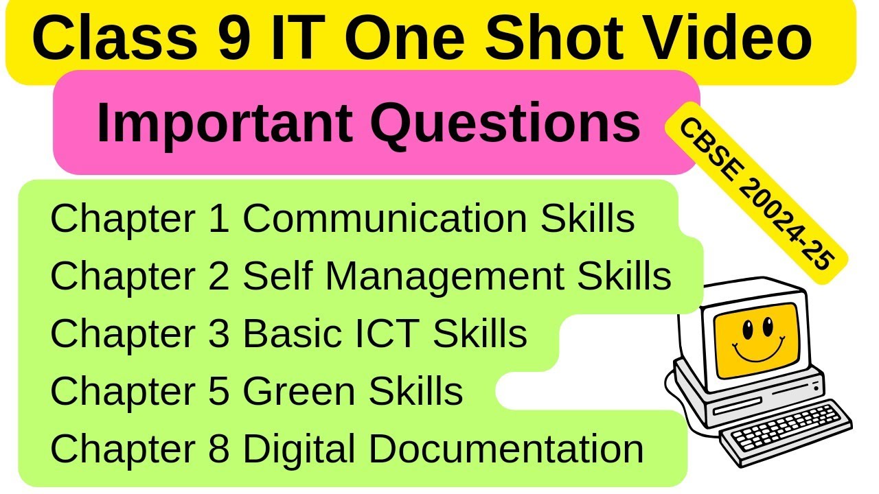 Class 9 IT One Shot Video | Communication Skills | Self Management ...