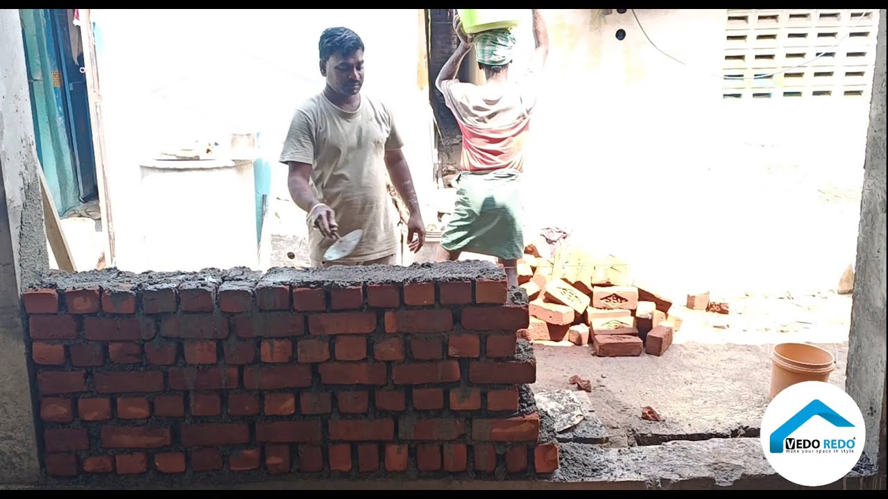 Brick Work Time Lapse | Step by Step Process | #brickwork - YouTube