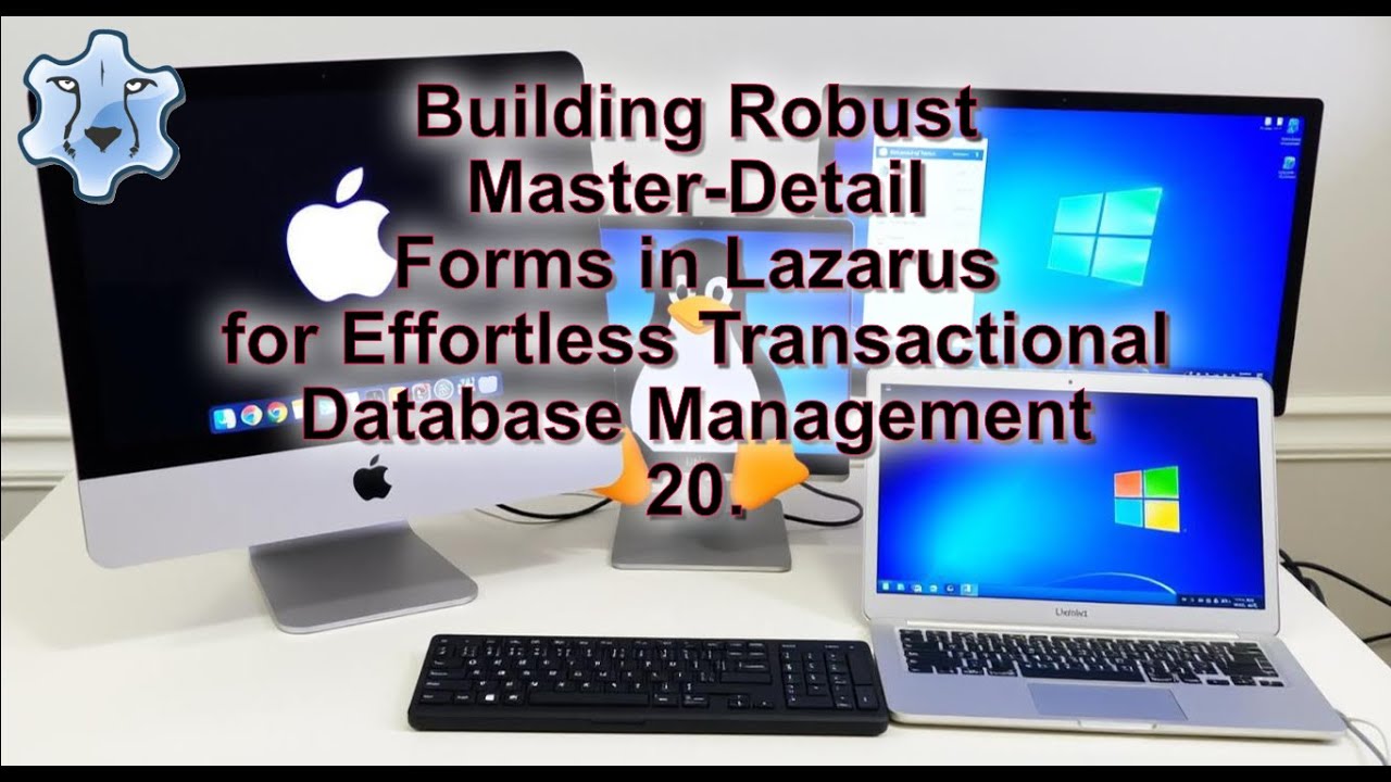 MySQL database connection to a master detail form in Lazarus and Free Pascal - YouTube