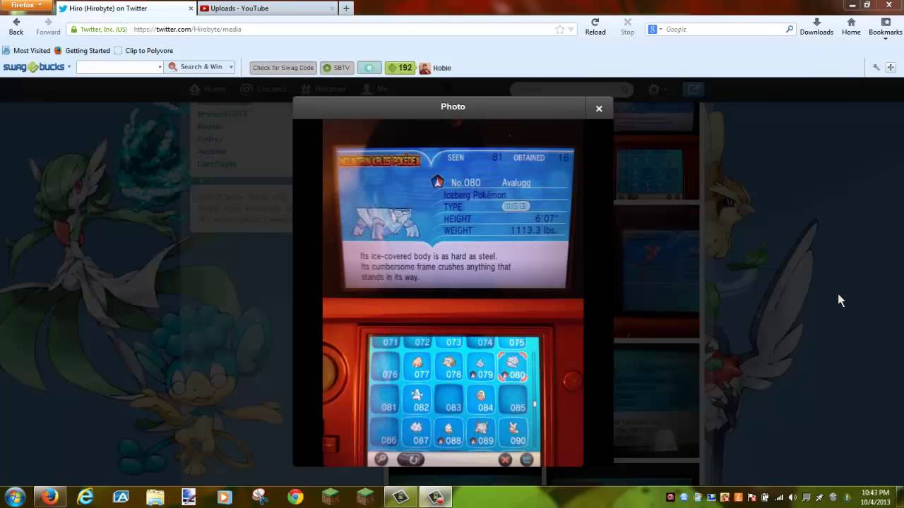 Avalugg Evolution of Bergmite Leaked! Pokemon X and Y leaks! - YouTube