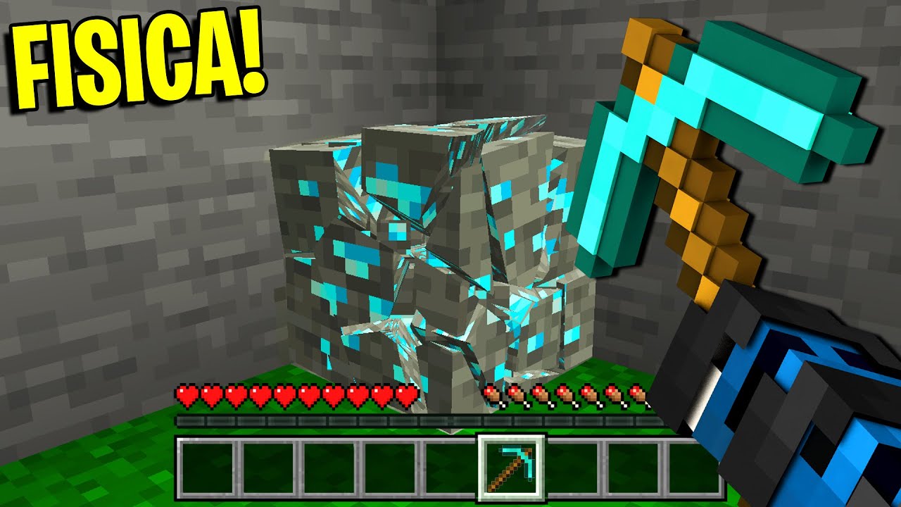GIOCO A MINECRAFT CON LA FISICA REALISTICA - YouTube