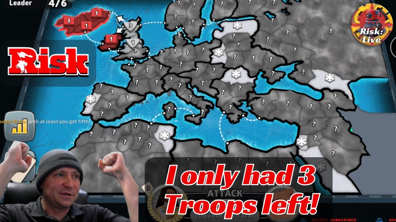 I was down to 3 troops! | Europe Advanced Caps | Risk: Global ...
