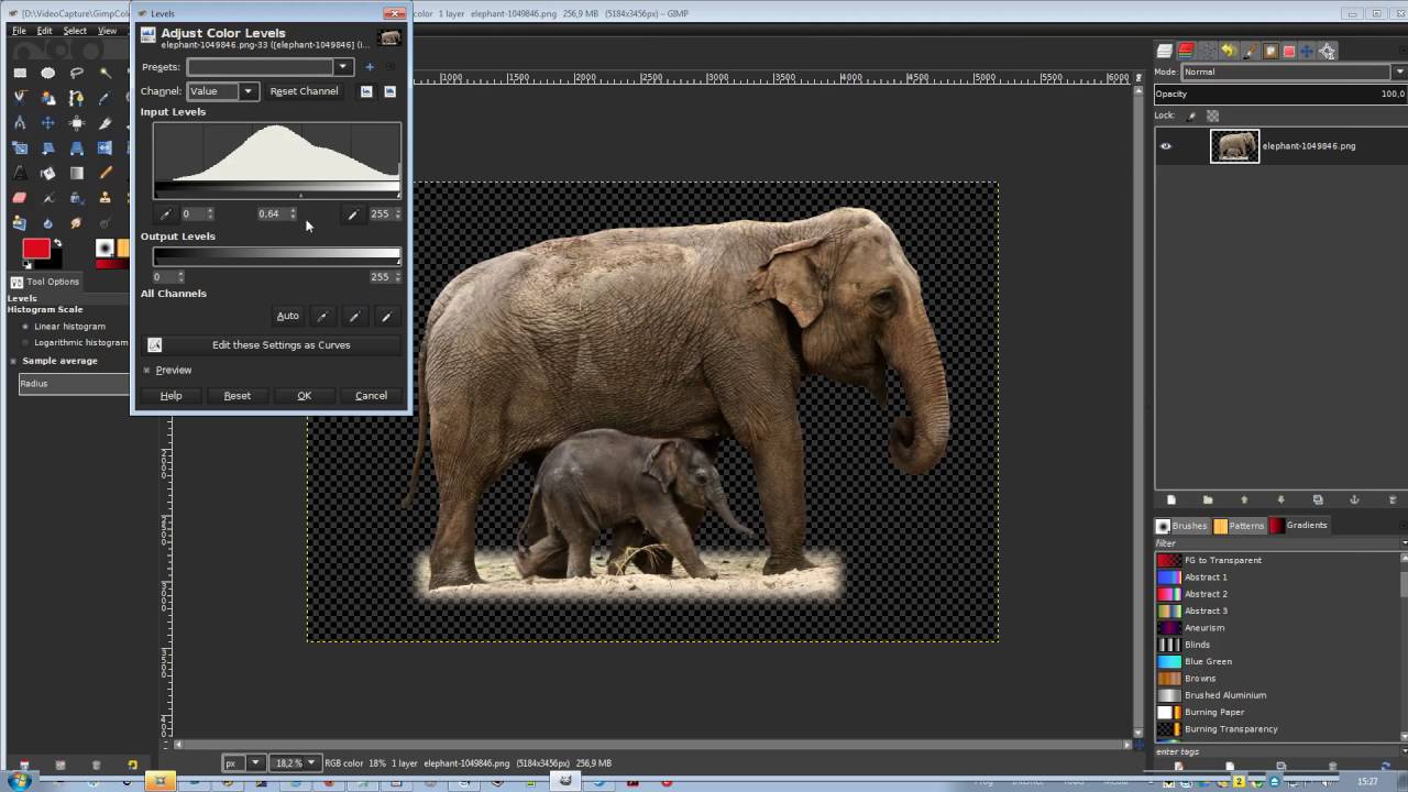 Gimp 2.8 color menu tutorial - YouTube