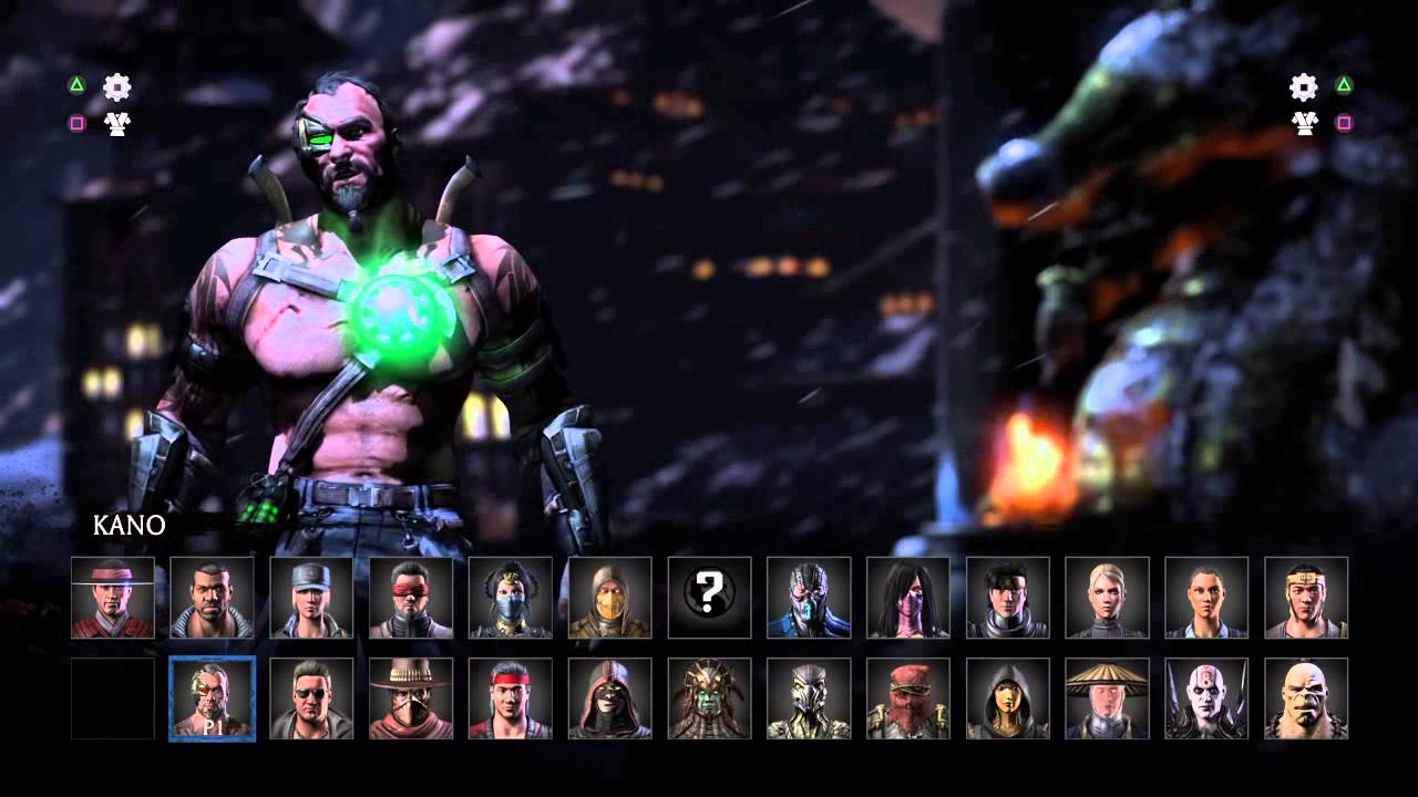All Mortal Kombat X Select Screen Animations - YouTube