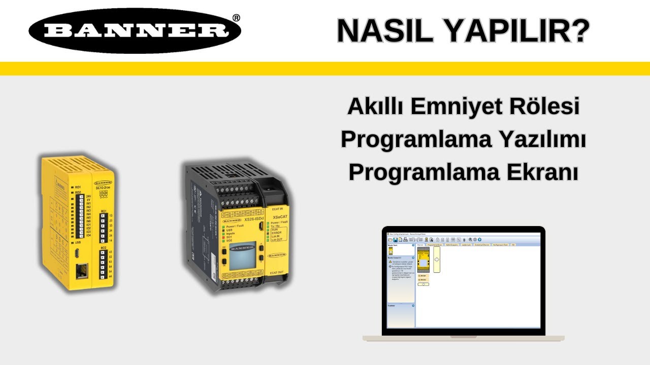 Akıllı Emniyet Rölesi Programlama Yazılımı Programlama Ekranına Genel Bakış - YouTube